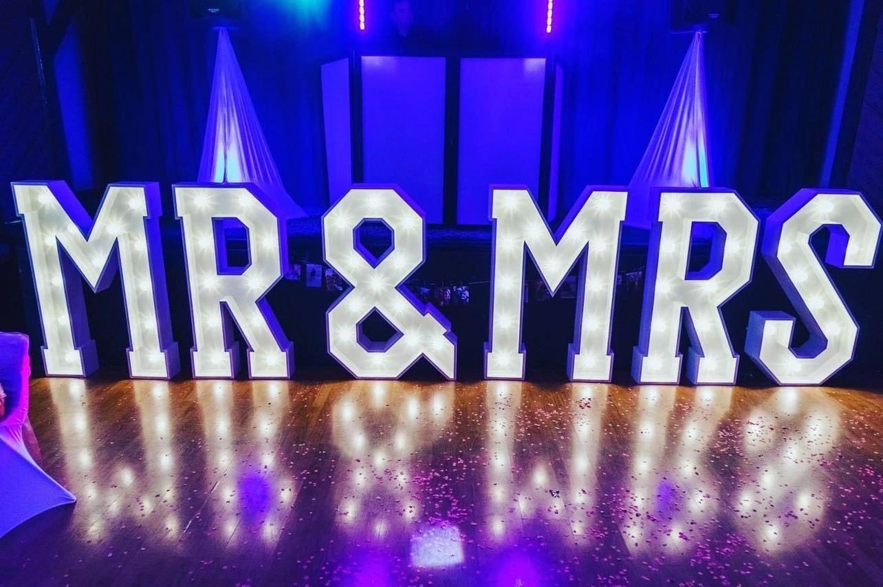 Illuminated Letter Hire - Lightvialetters